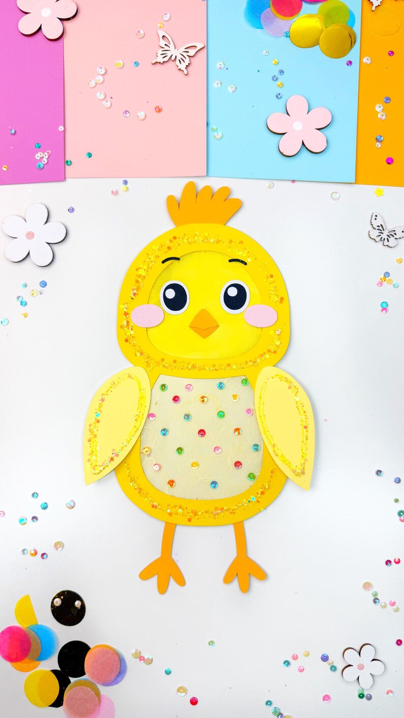 Chick Craft Window Decoration Template Pdf/svg/dxf_plotter File ...