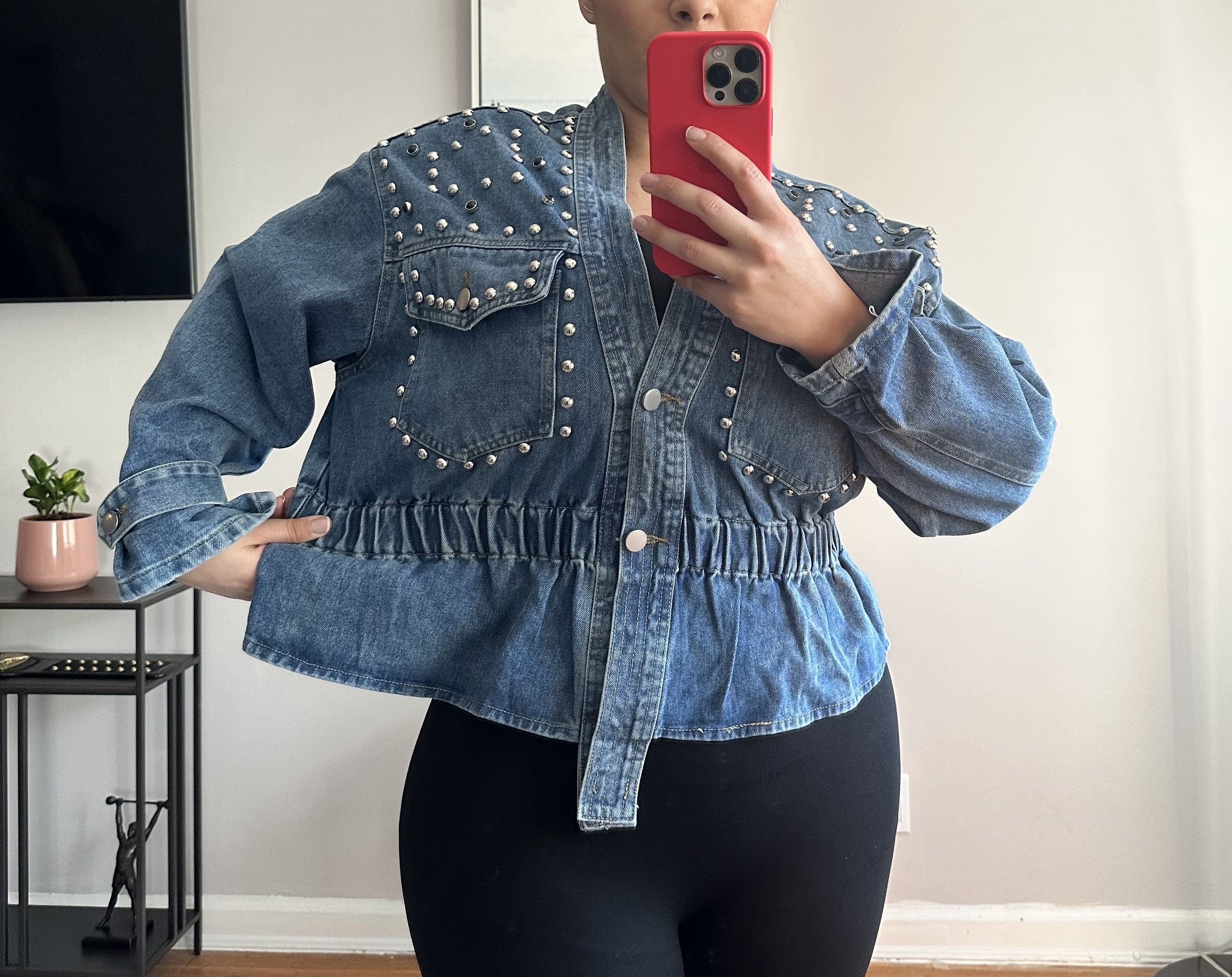 Versatilefit Women's Denim Jacket: Comfort and Style With Batwing ...