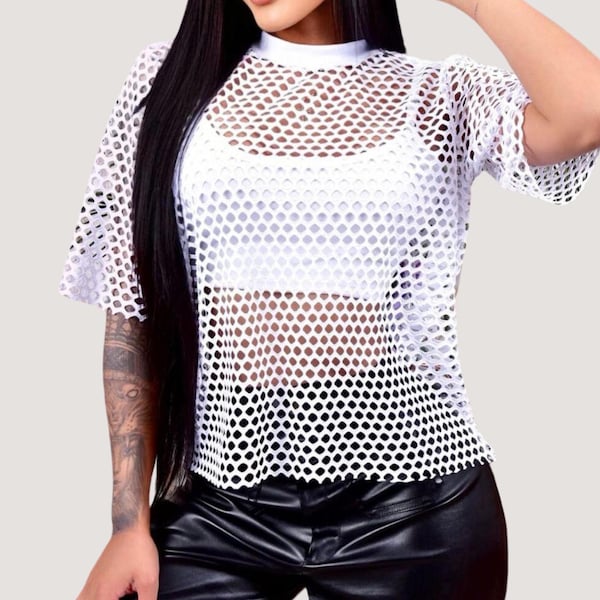Fishnet Shirt - Etsy