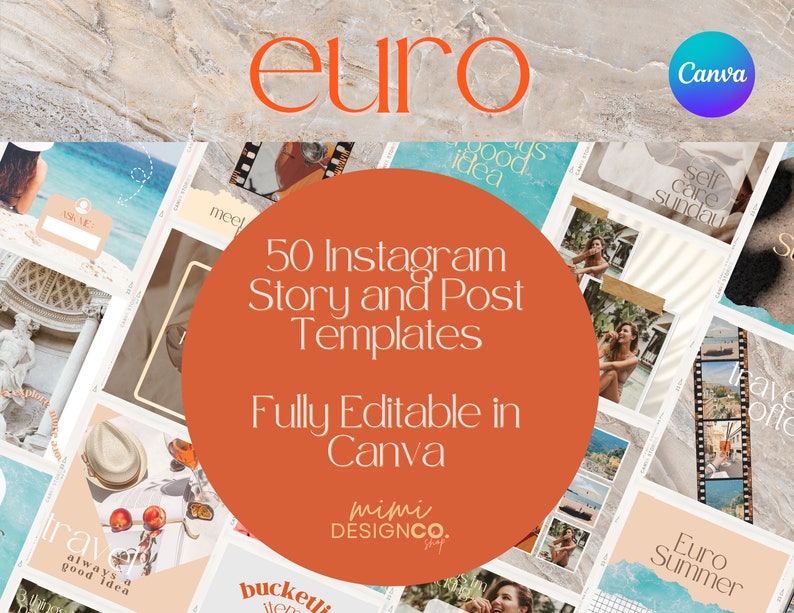 50 Instagram Story and Post Templates // Fully Customizable // - Etsy