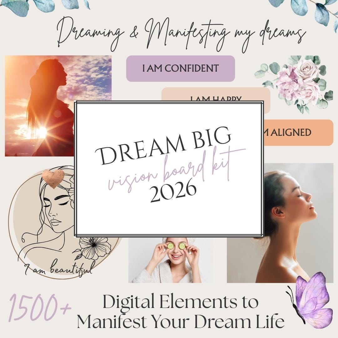 2026 Printable Vision Board Bundle With 1500 Printable Photos ...