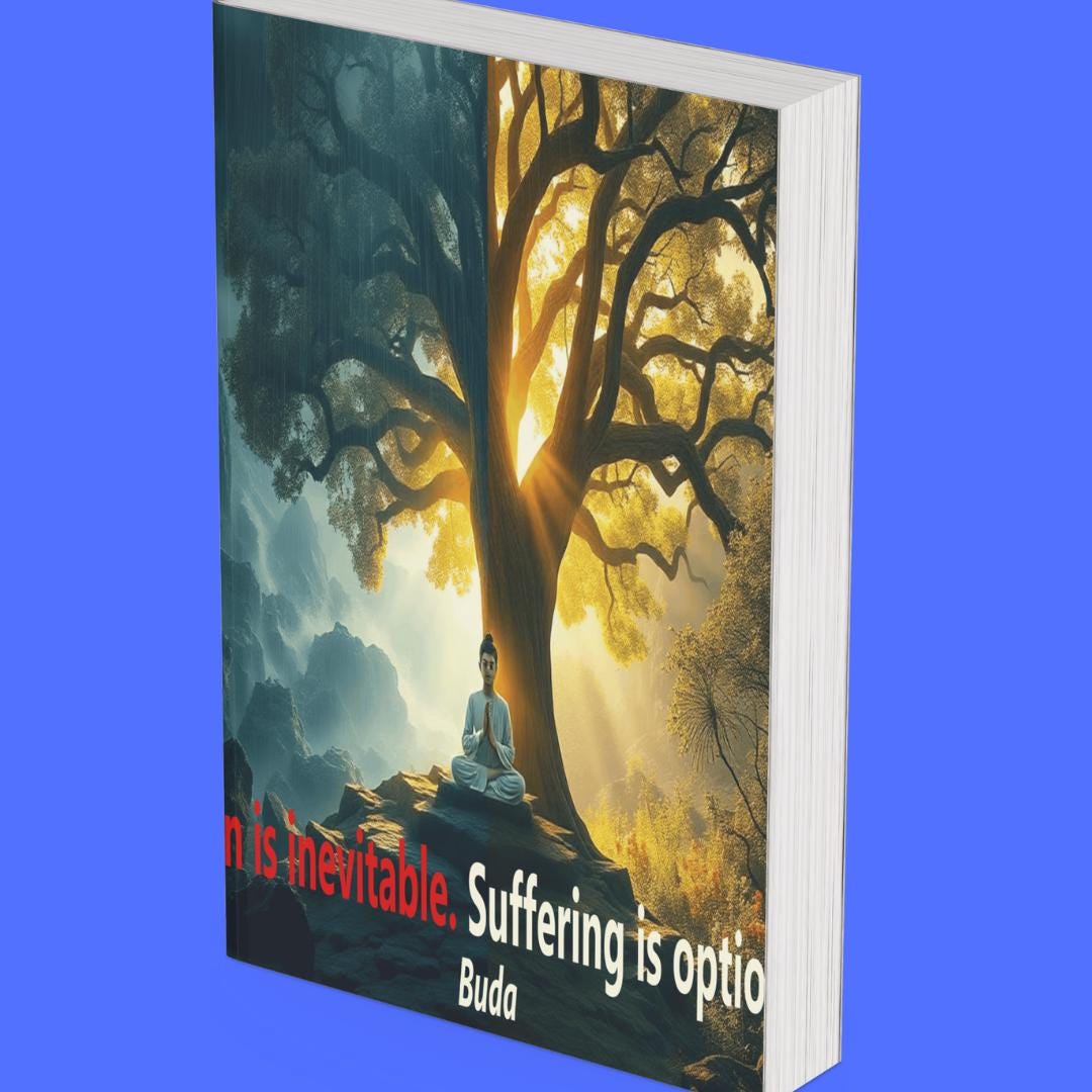 Printable Buddha Quote pain is Inevitable, Suffering is Optional - Etsy