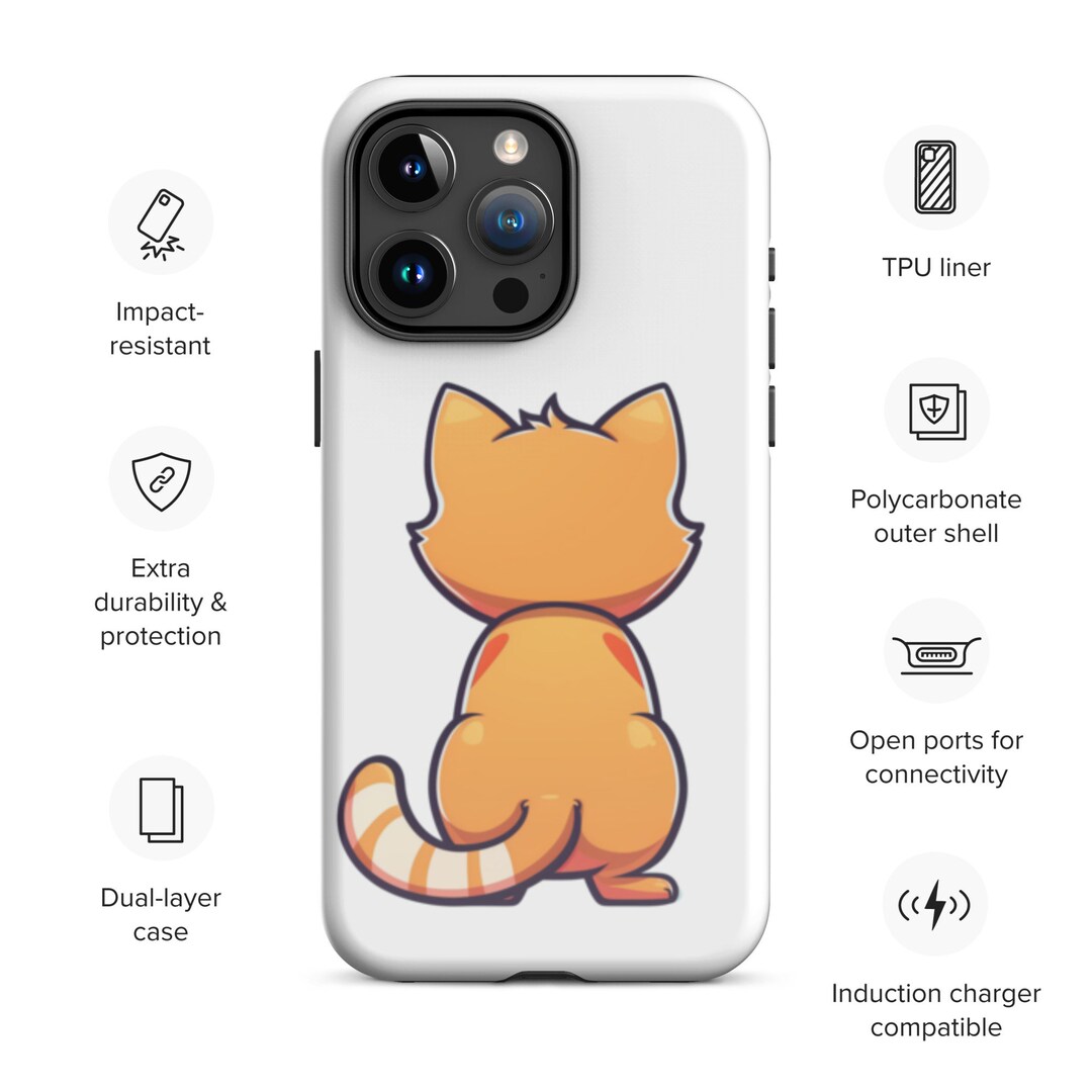 Kitty Butt Cute Cat Tabby Tough Phone Case for Iphone® - Etsy