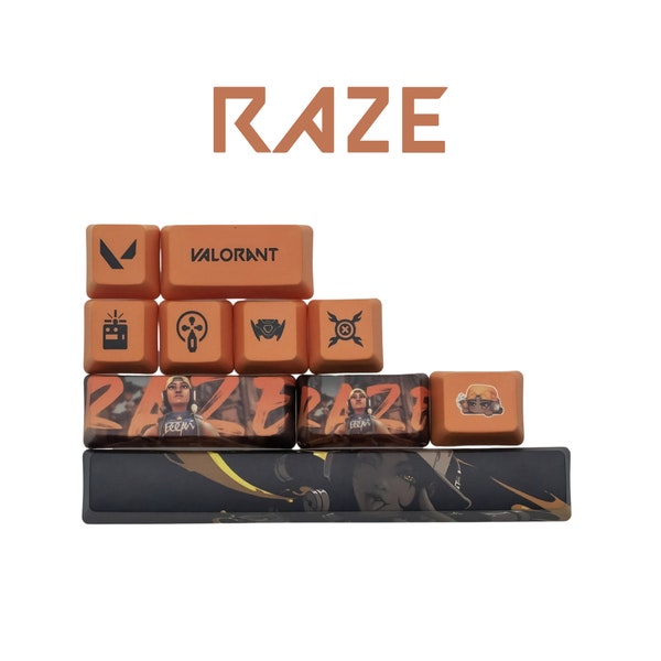 Valorant Custom Keycaps Raze - Etsy Israel