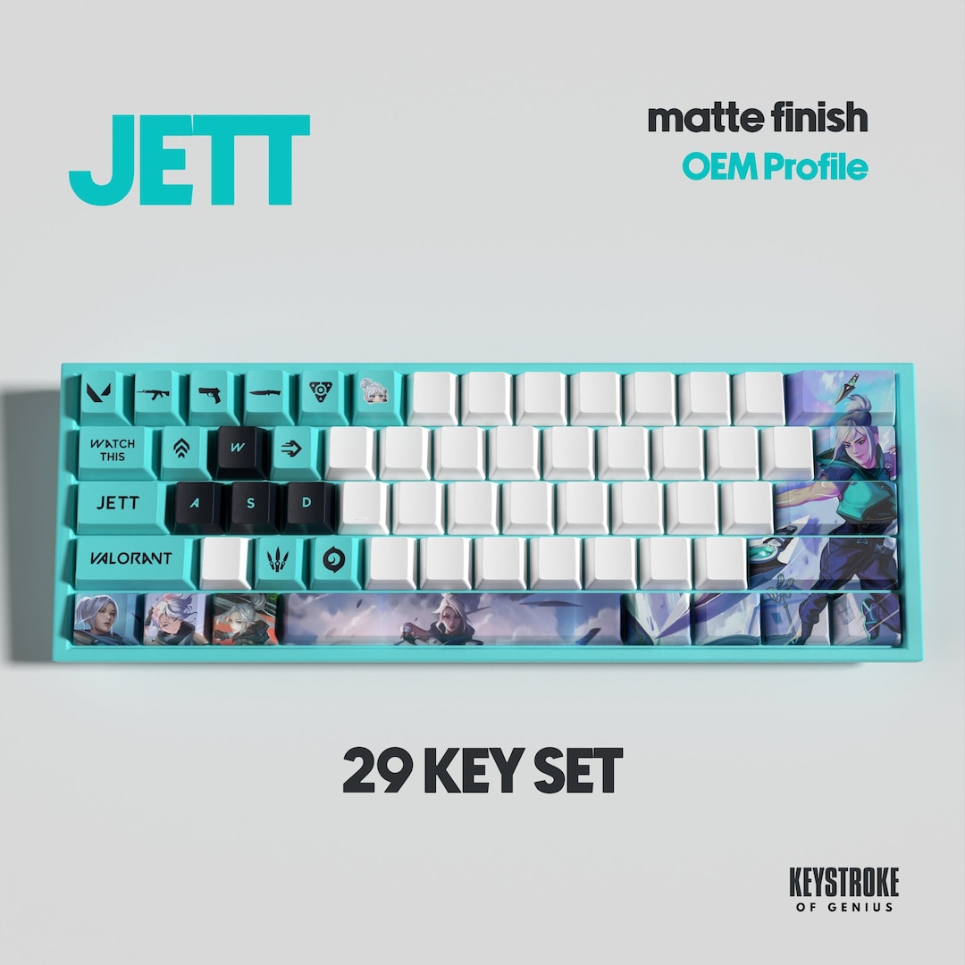 Premium Valorant Sage Keycaps OEM Profile 10 and 29 Key - Etsy Canada