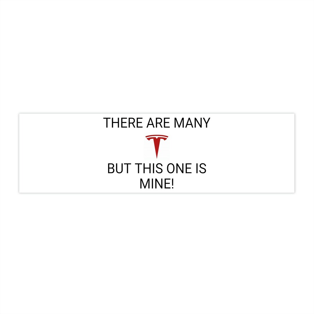 TESLA Bumper Stickers - Etsy