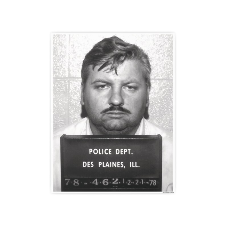 John Wayne Gacy Mugshot (1978) Black & White Photograph | True Crime ...