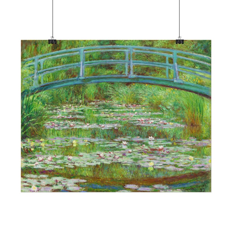 Claude Monet - the Japanese Footbridge (1899) Painting | Impressionism ...