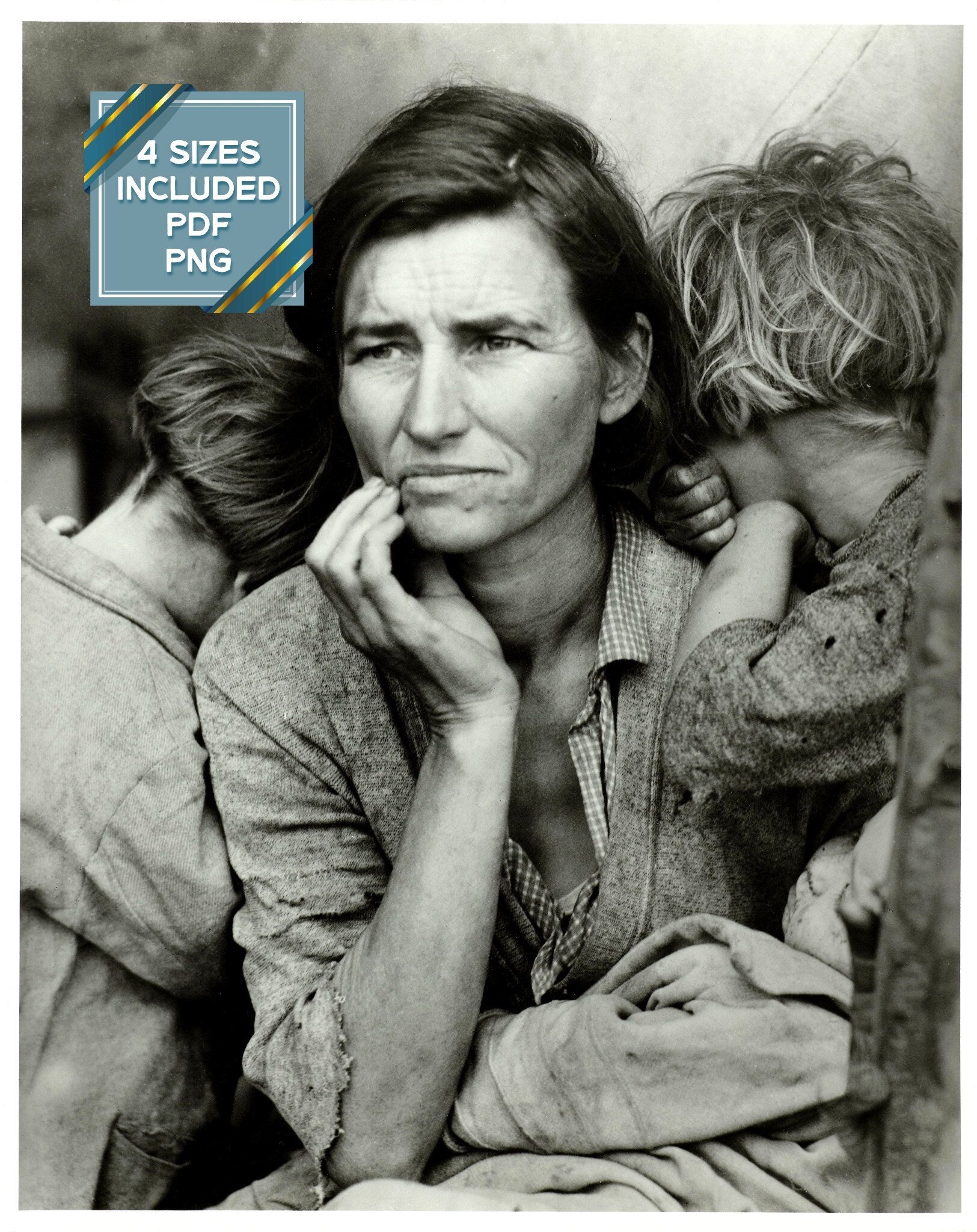 Dorothea Lange Migrant Mother 1936 Black And White Photograph Depression