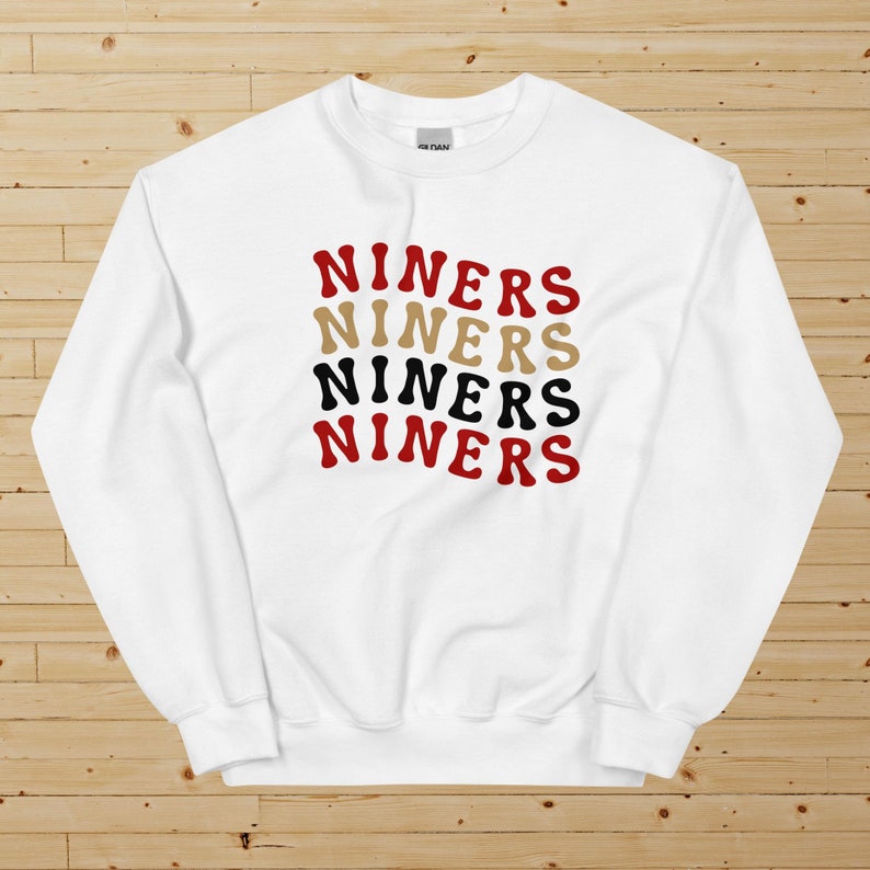 San Francisco Niners Sweatshirt | 49ers Football Crewneck | SF Football ...