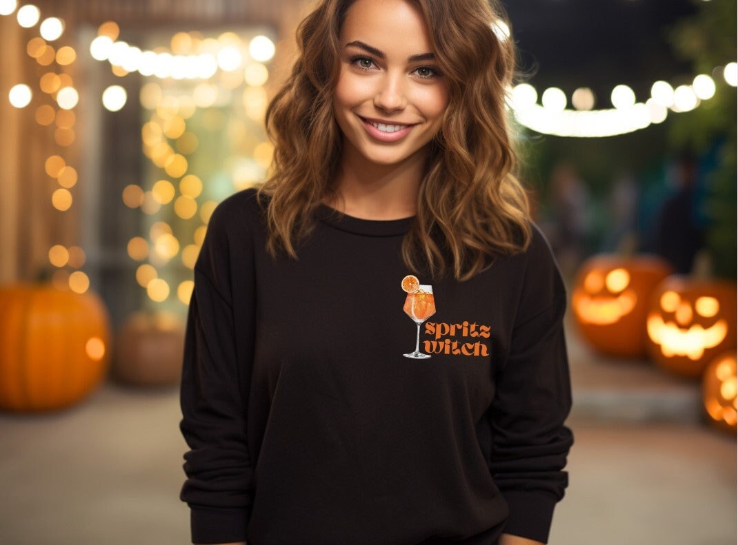 Aperol Spritz Sweatshirt Halloween Sweatshirt Crewneck Halloween Long ...