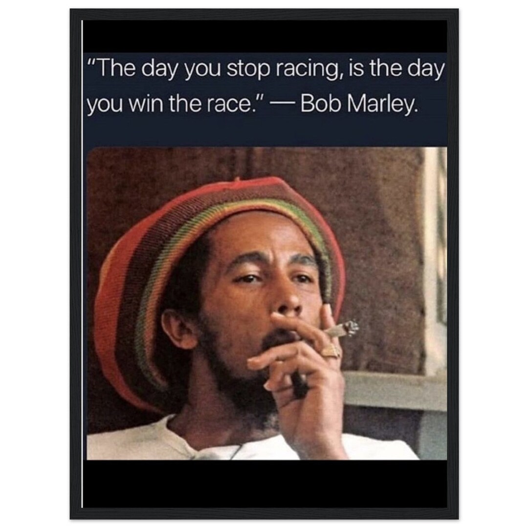 Bob Marley Motivational Quote Poster Artwork - Etsy