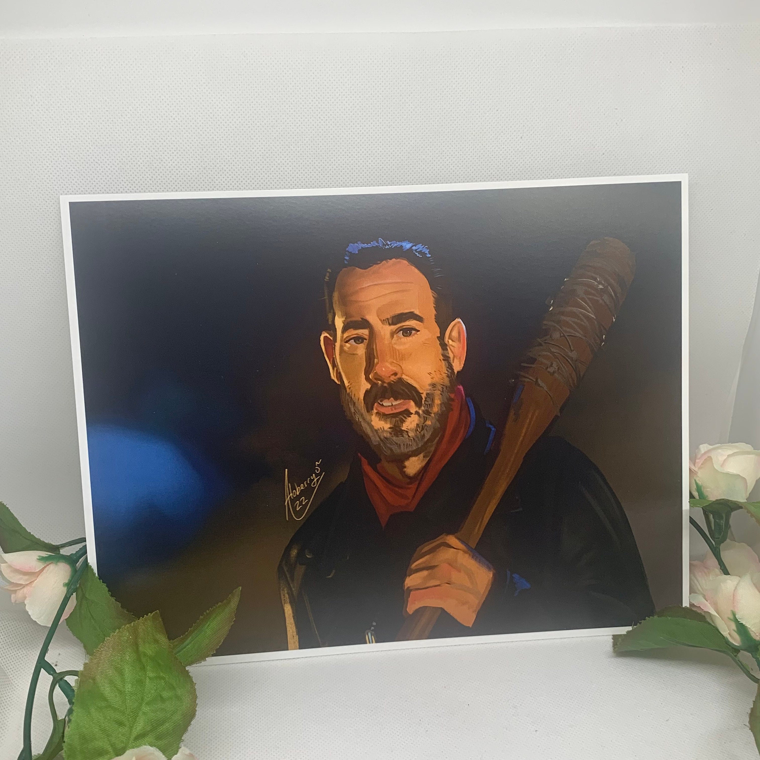 The Walking Dead Negan Smith 8.5x11 Glossy Cardstock Art Print - Etsy