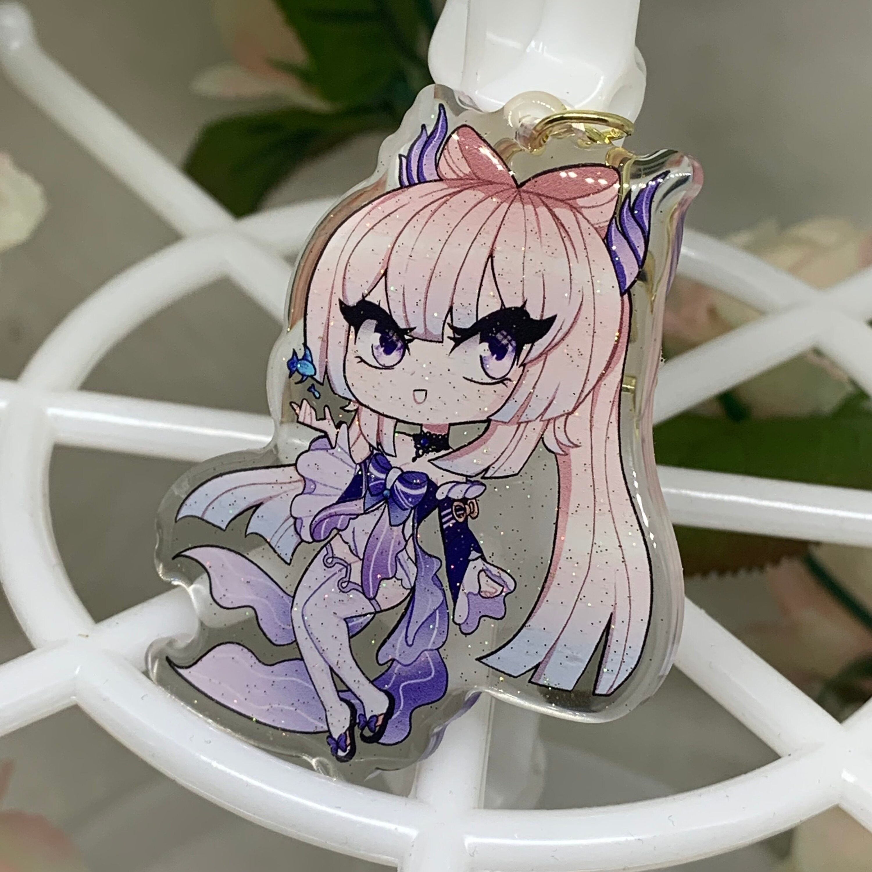 Genshin Impact Chibi Kokomi 2.5inch Acrylic Charm - Etsy