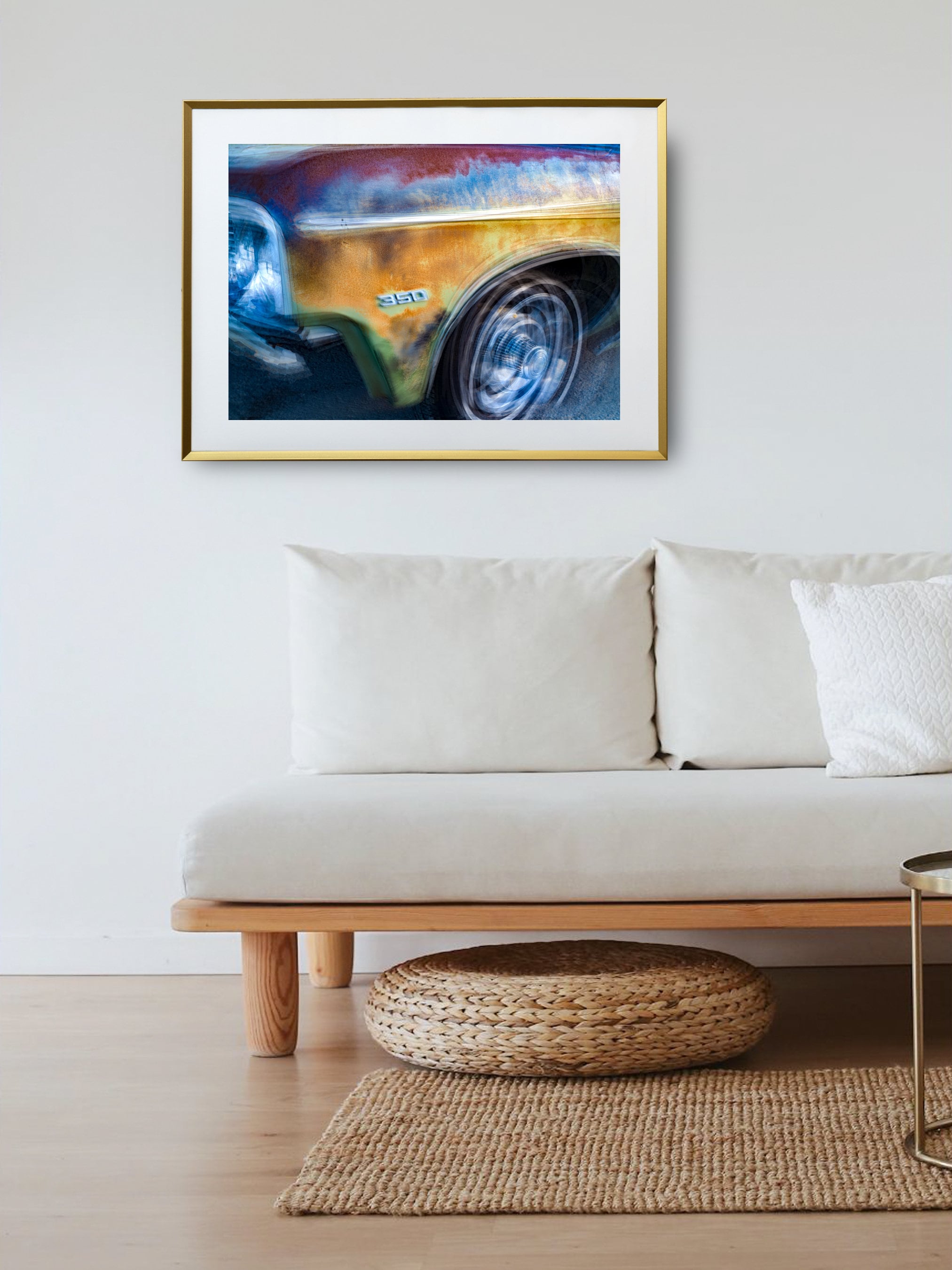Rusted Chevy Car. Art Photo Print. Wall Art. Home Decor. Horizontal ...