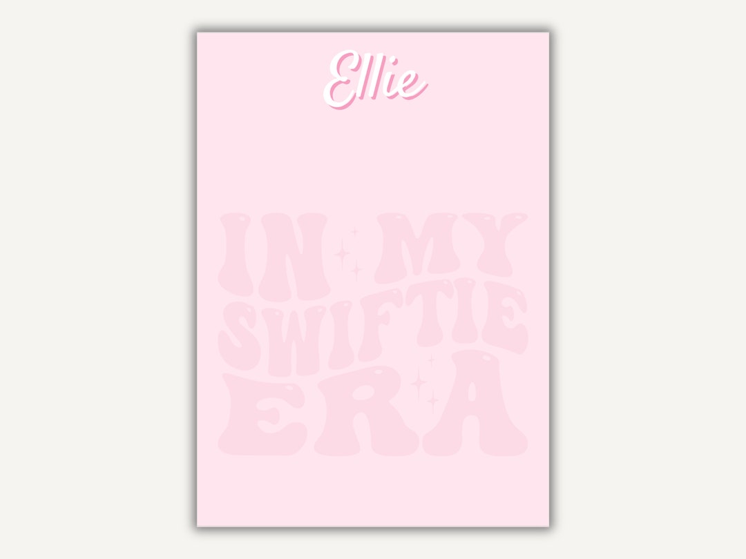 Personalized Taylor Swift Notepad the Eras Tour Taylor - Etsy
