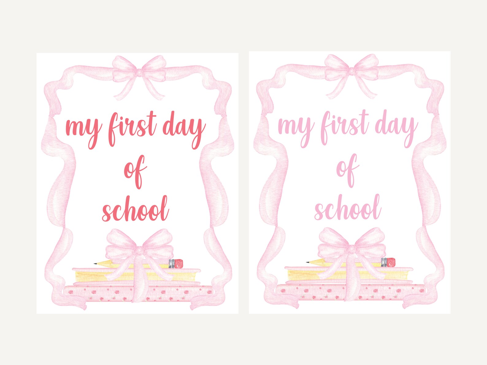 Printable First Day of School Banner My First Day of School - Etsy