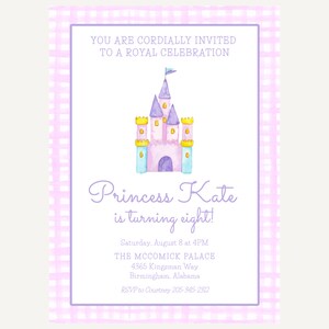 Princess Castle Birthday Invitation, Digital Download or Printed ...