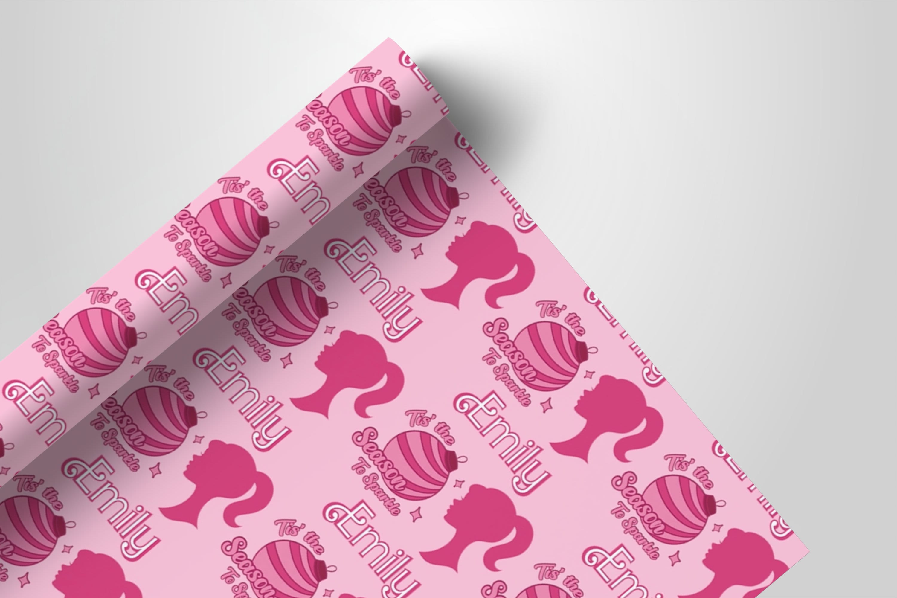 Barbie Christmas Wrapping Paper | Personalized Holiday Gift Wrap sold ...