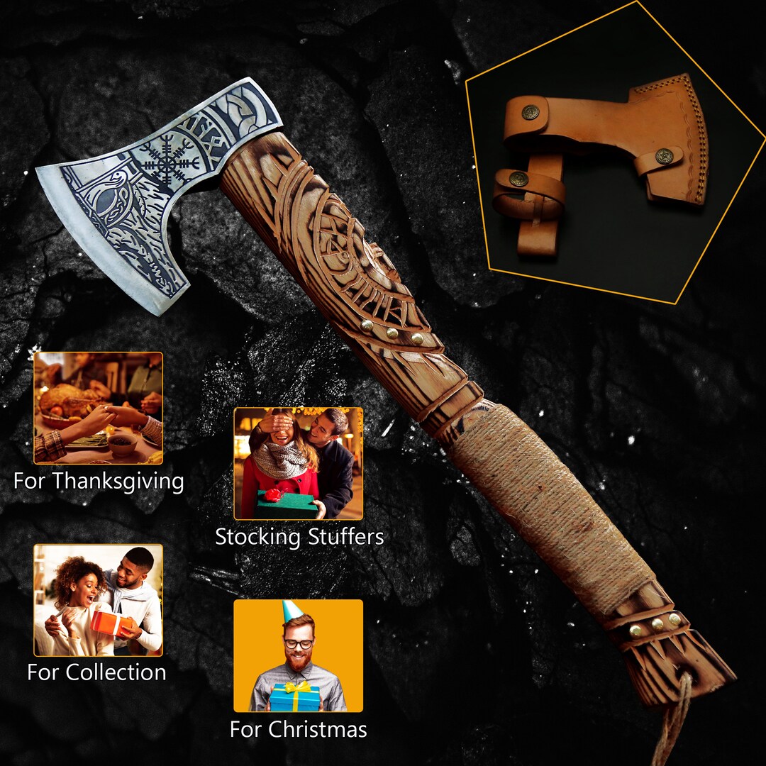 Custom Handmade Carbon Steel Axe Personalized Gift for Groomsmen ...
