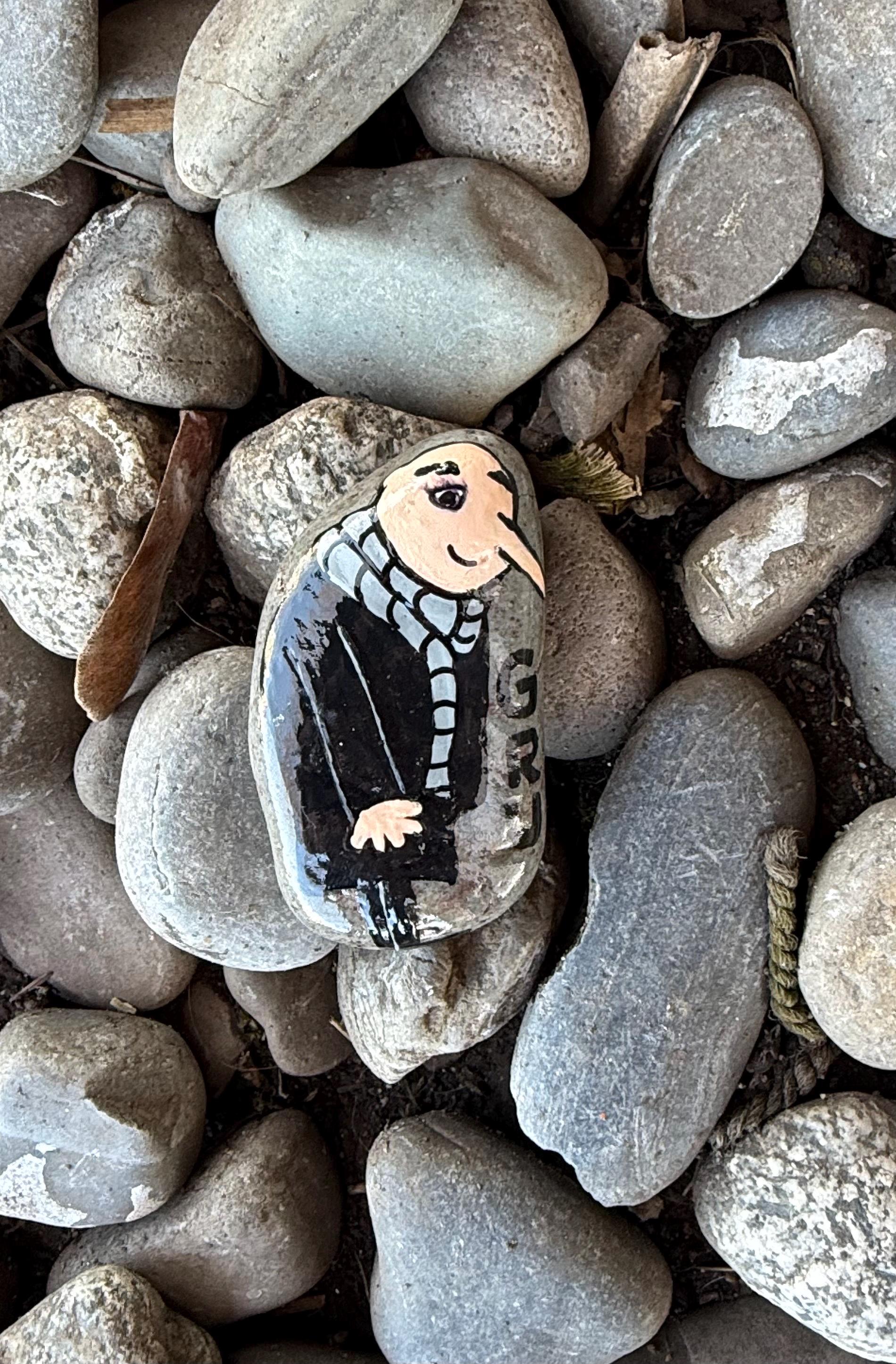 Gru, Despicable Me Painted Rock - Etsy