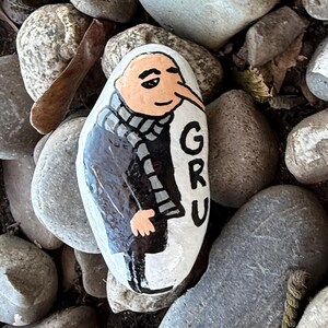 Gru, Despicable Me Painted Rock - Etsy