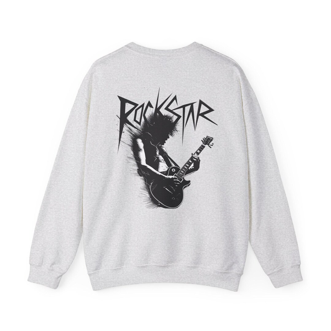 Rockstar on the Back Super Cool Heavy Blend™ Crewneck Sweatshirt, Gift ...