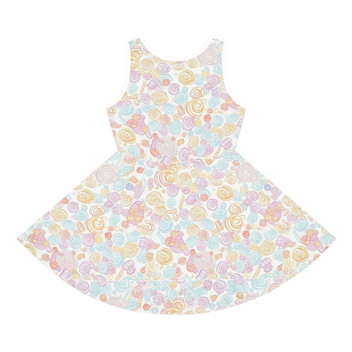 Girls' Pastel Candy Pattern Sundress - Etsy