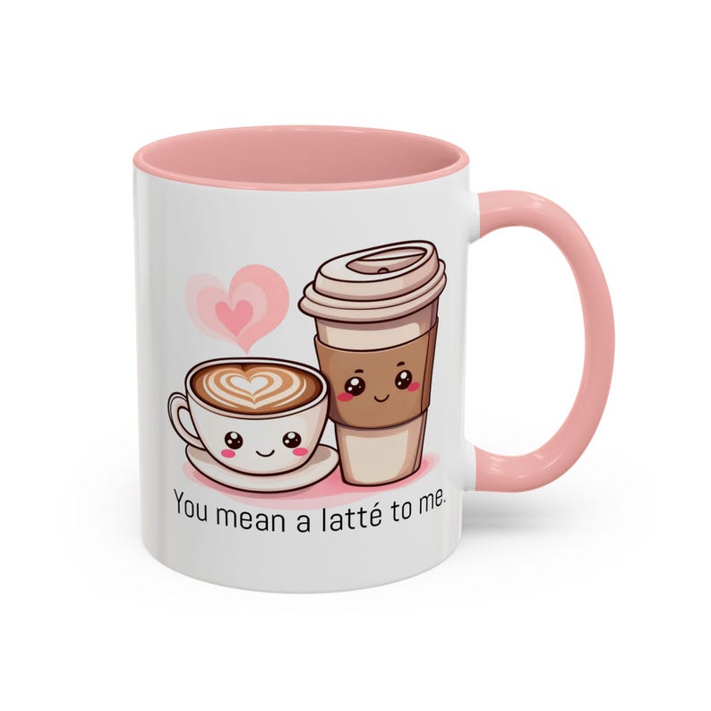 Kawaii Latte Coffee Mug - Cute Coffee Lover Gift, Funny Drinkware for ...