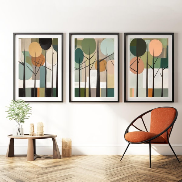 Geometric Nature Print Digital Download - Etsy