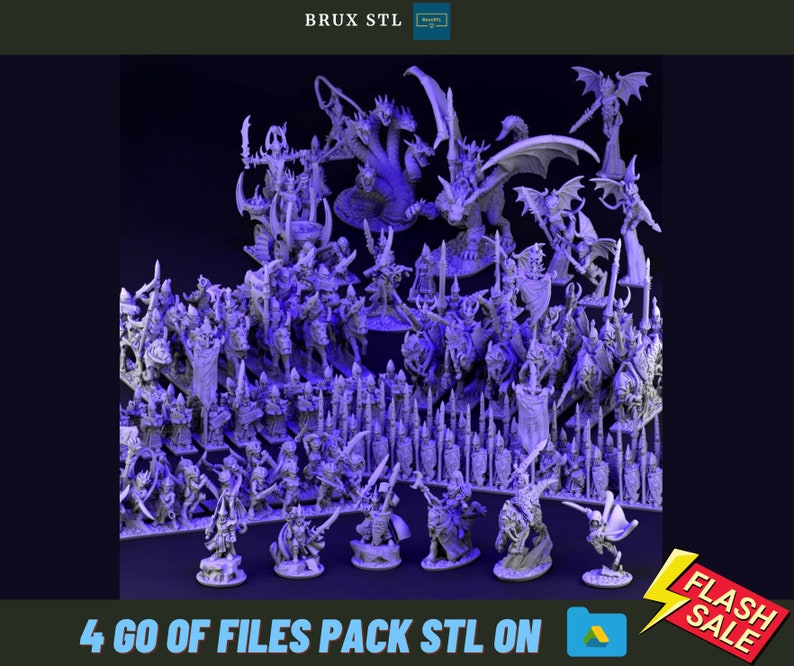 Paquete de Elf Army 4Go de archivos STL en Google Drive para impresión ...