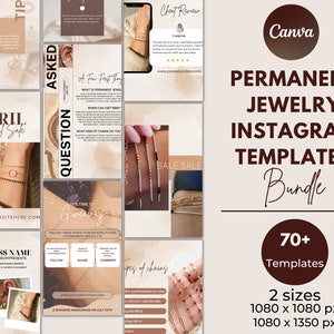 Permanent Jewelry Social Media Post Instagram Template - Etsy