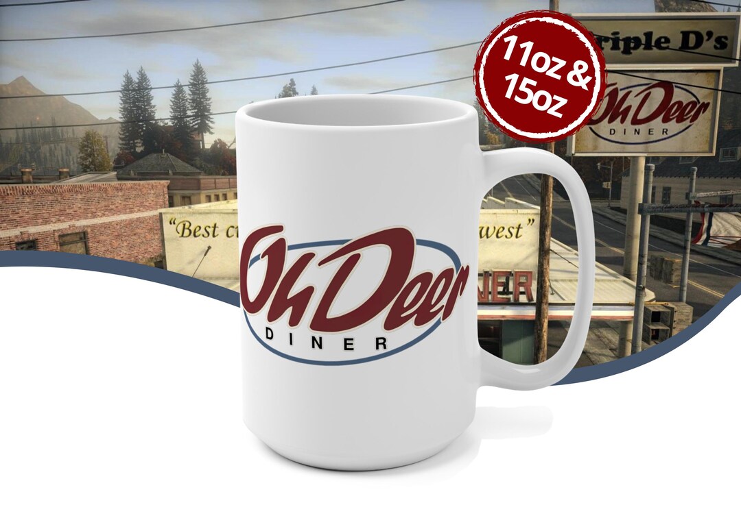 Alan Wake Mug Oh Deer Mug Alan Wake Merch Bright Falls Large Coffee Mug ...