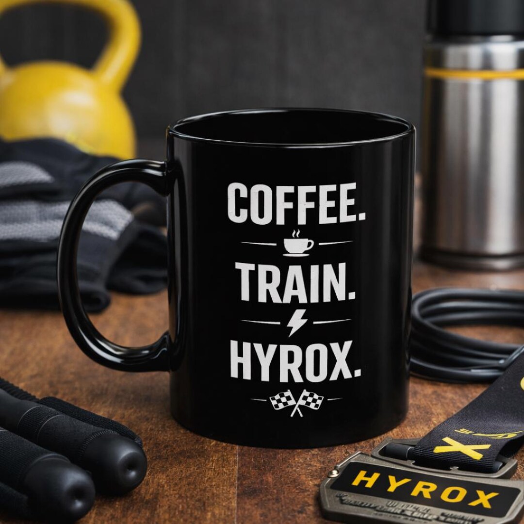 Coffee Train Hyrox Mug, Hybrid Fitness Cup for Muscle Building Fans ...