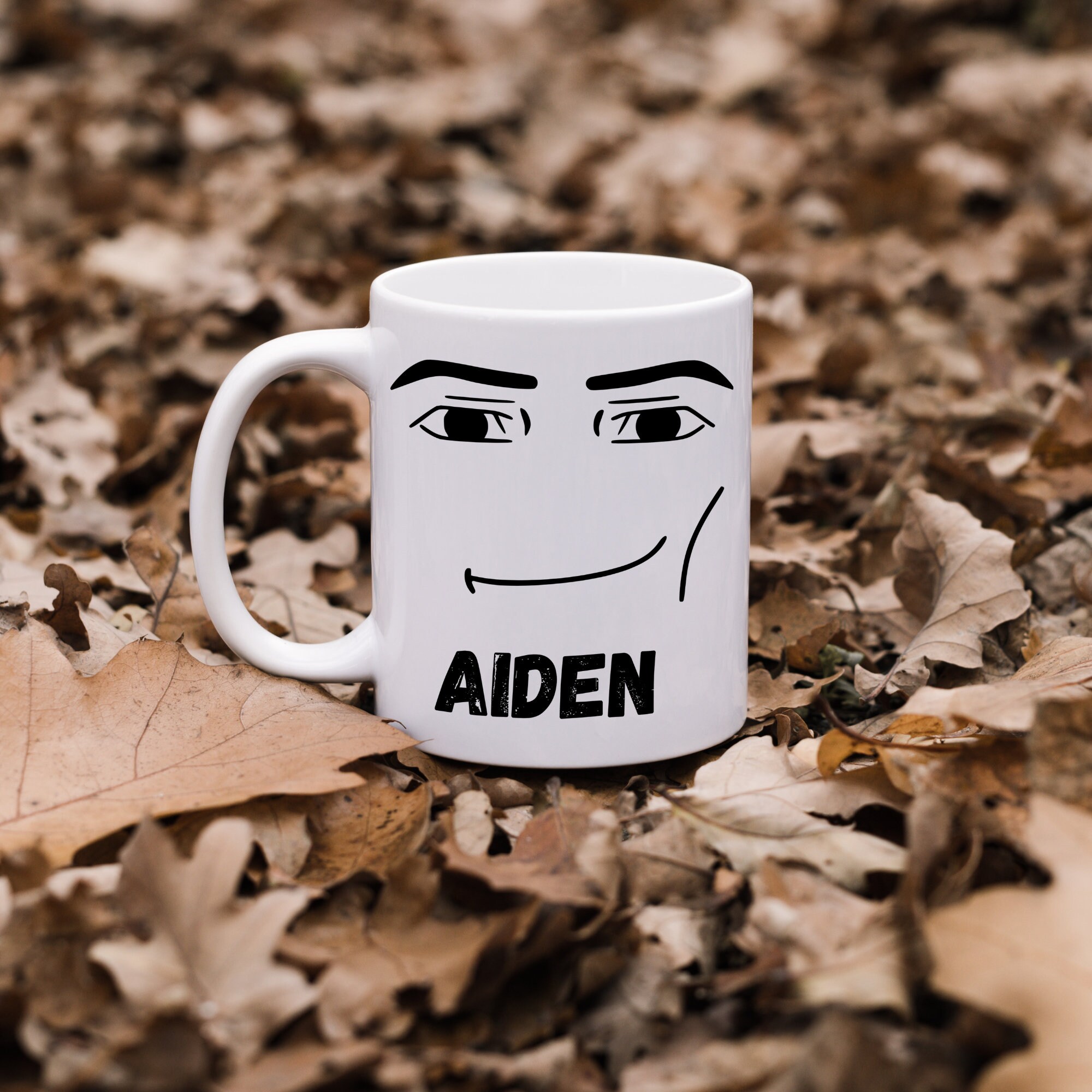 Roblox Man Face Mug Personalized Gaming Birthday Gift Custom Roblox Guy ...