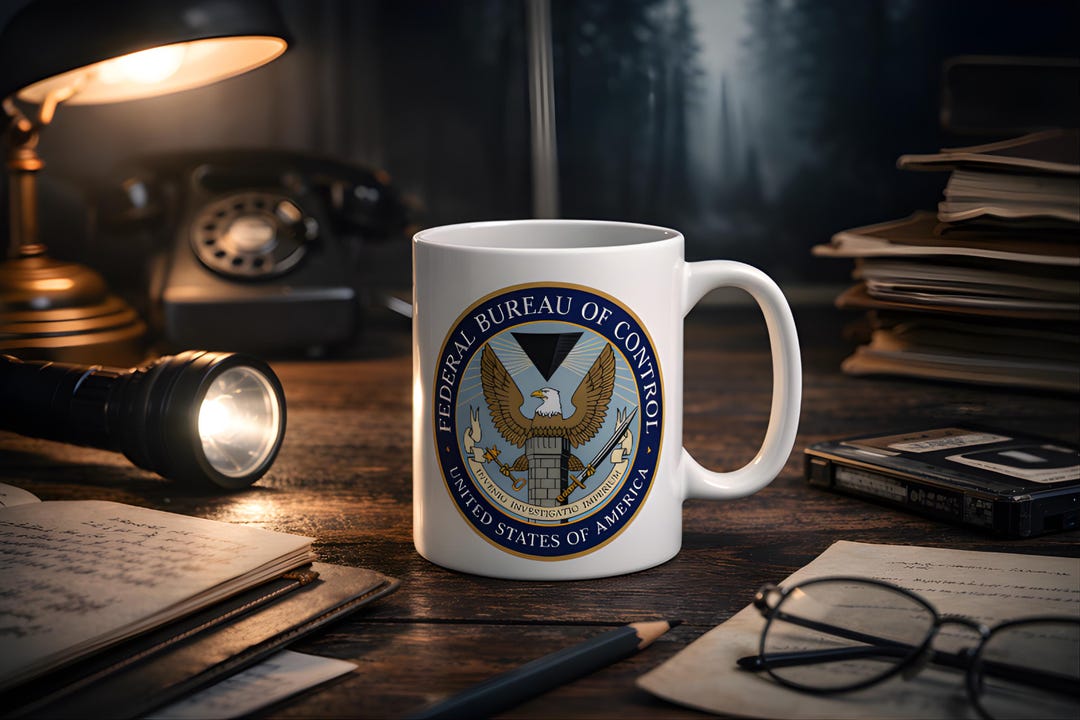 Alan Wake Mug | Federal Bureau of Control Mug | Alan Wake Merch ...