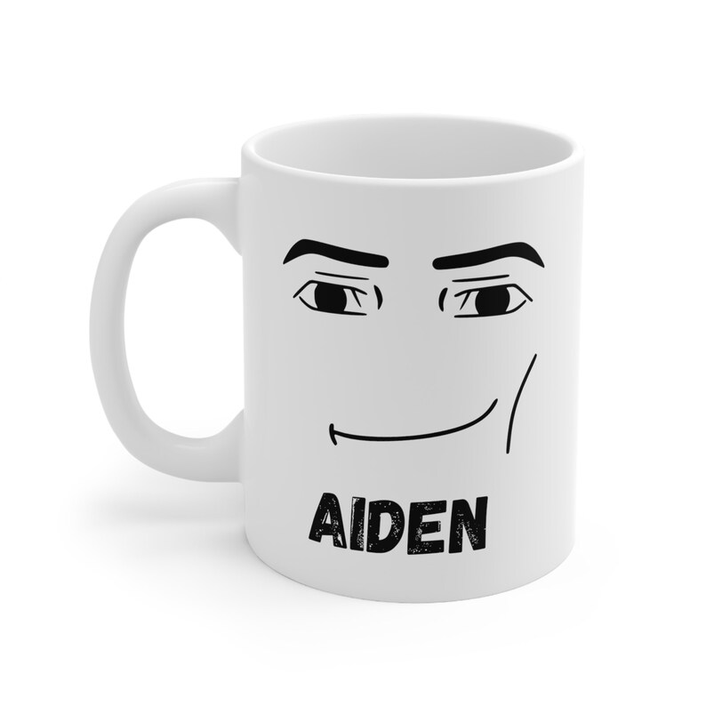 Roblox Man Face Mug Personalized Gaming Birthday Gift Custom Roblox Guy ...