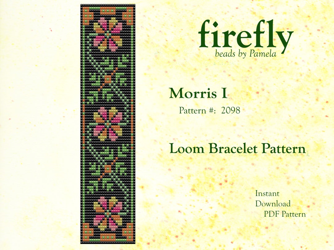 Morris I – Loom Bracelet Pattern Loom Bead Stitch Miyuki Delica 11 ...