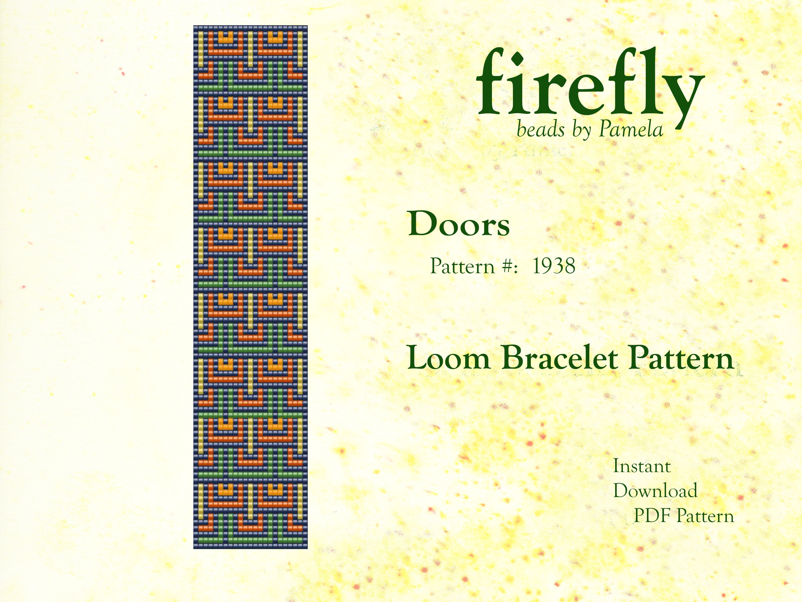 Doors Loom Bracelet Pattern – Miyuki Delica 11 (PDF Download) - Etsy