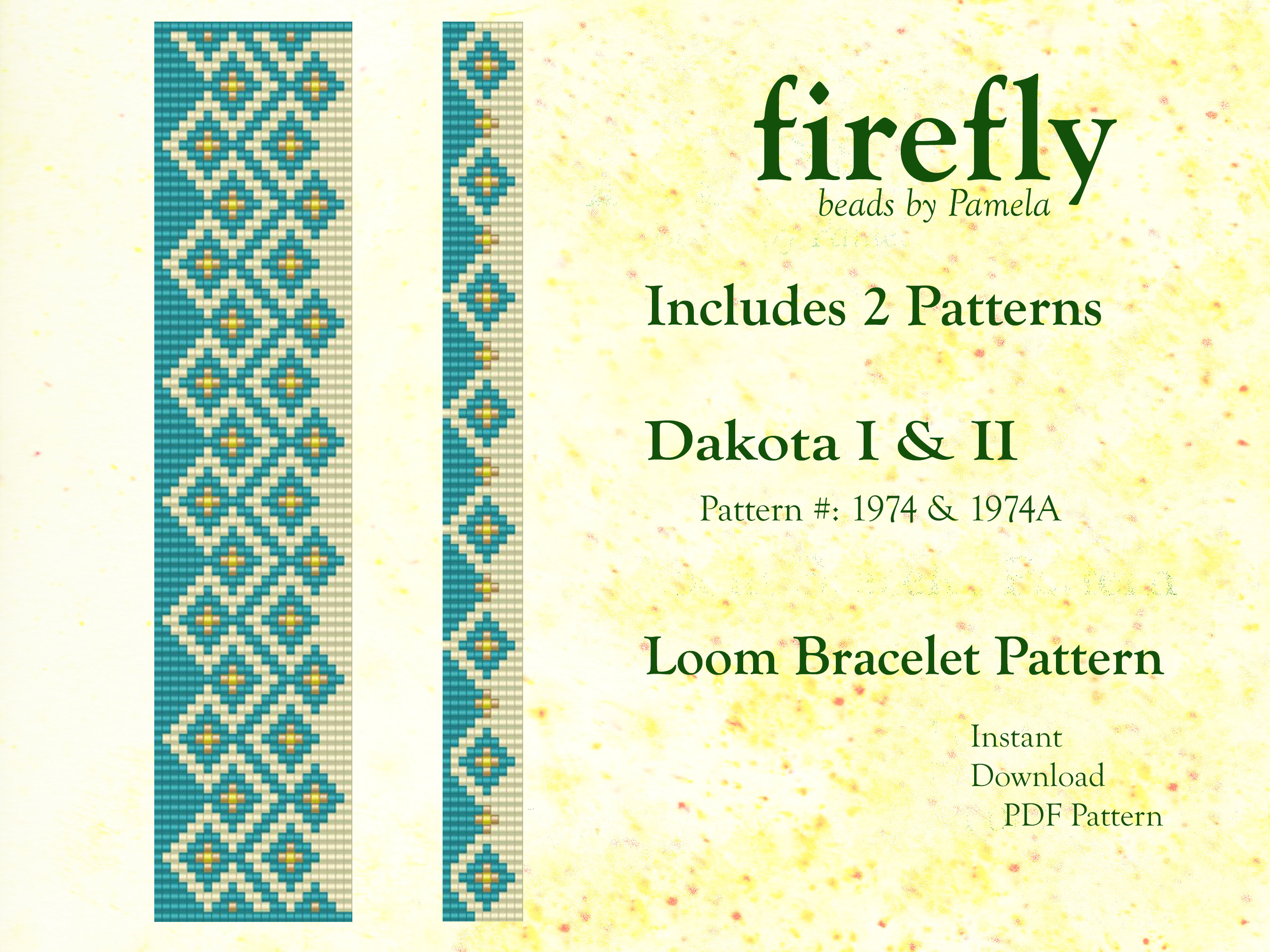 Dakota Loom Bracelet Pattern – Miyuki Delica Bead Stitch (PDF Pattern ...