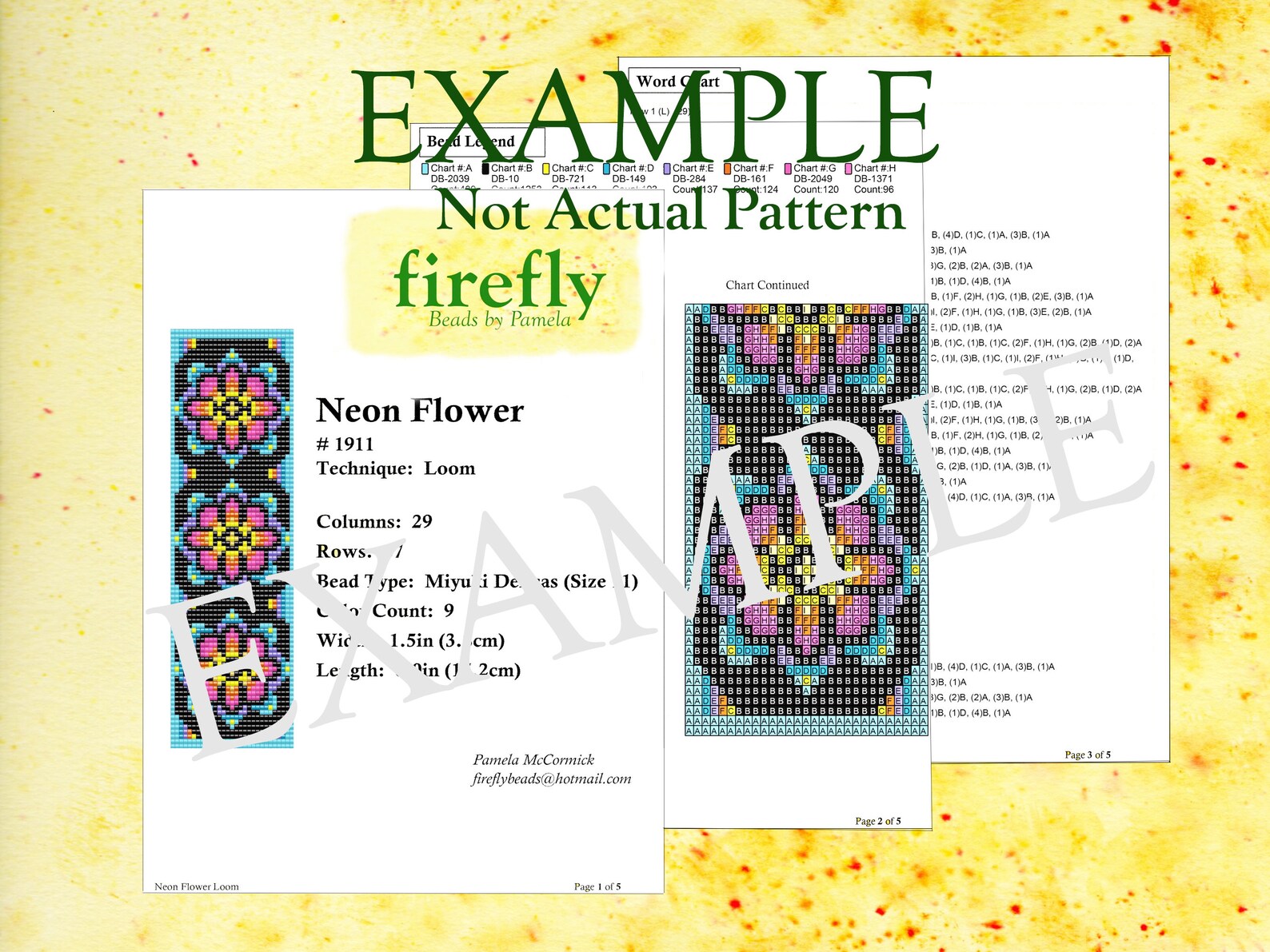 Grapevine II – Peyote Bracelet Pattern Peyote Odd Count Miyuki Delica 11 Instant Download PDF ...
