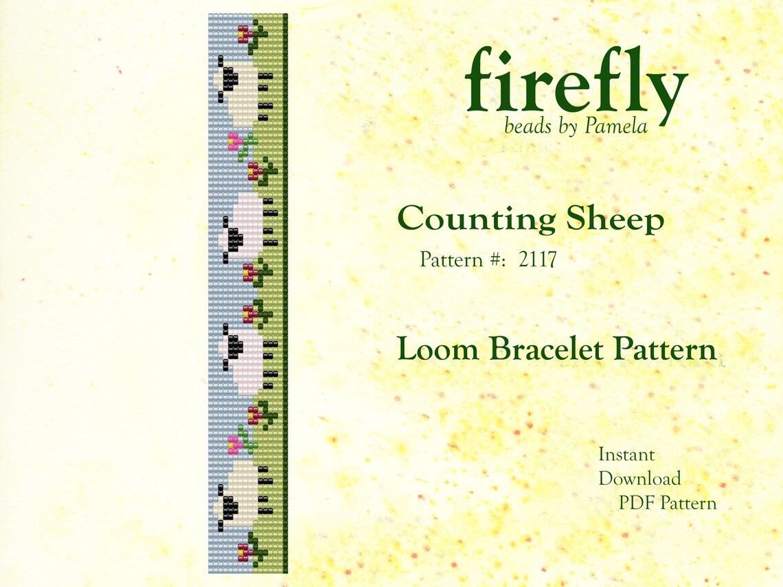 Counting Sheep Loom Bracelet Pattern Loom Bead Stitch Miyuki - Etsy