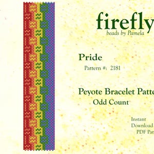 Pride – Peyote Bracelet Pattern Seed Bead Bracelet Pattern Firefly ...