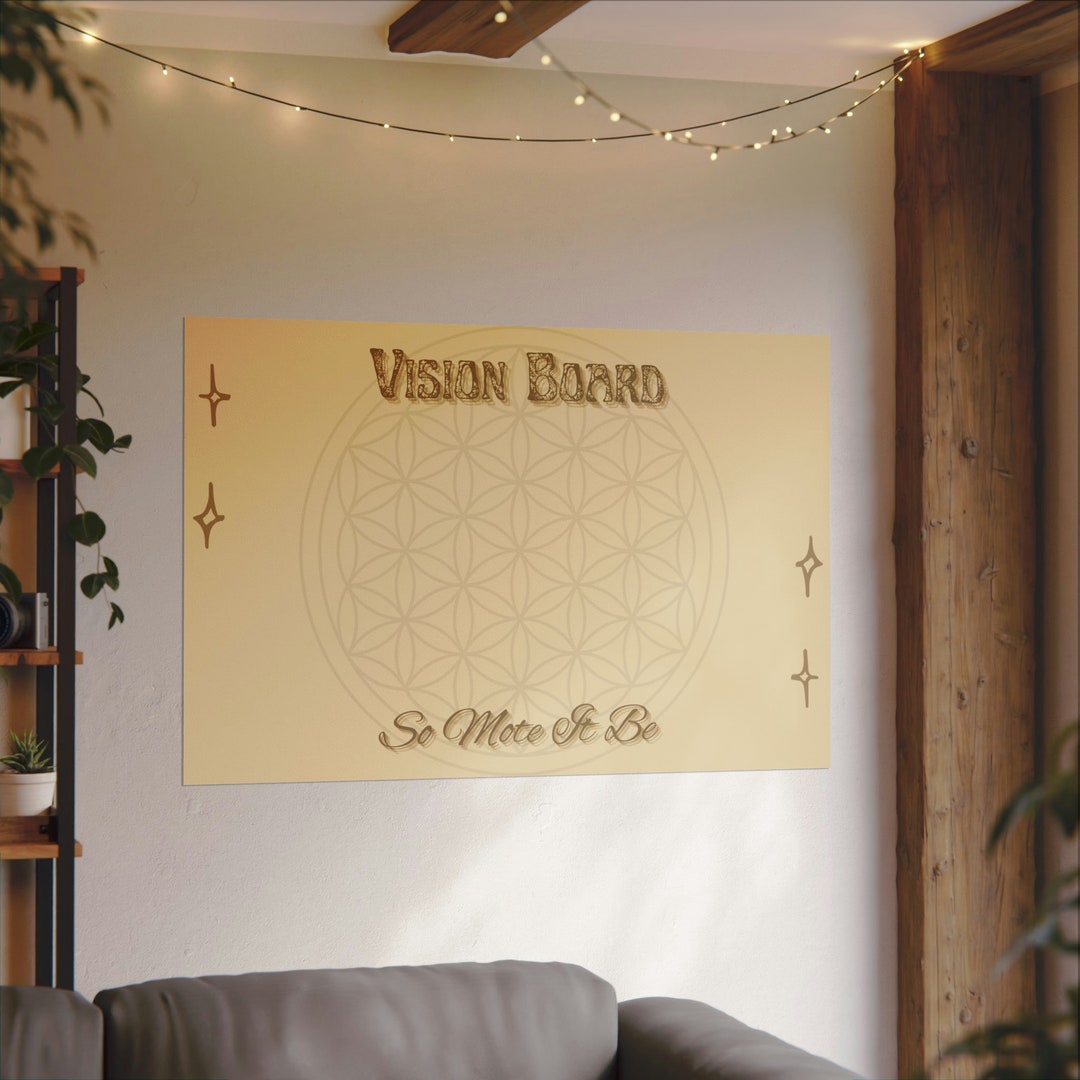 Giant Vision Board Oversized Textured Watercolor Matte Poster Wall Art ...