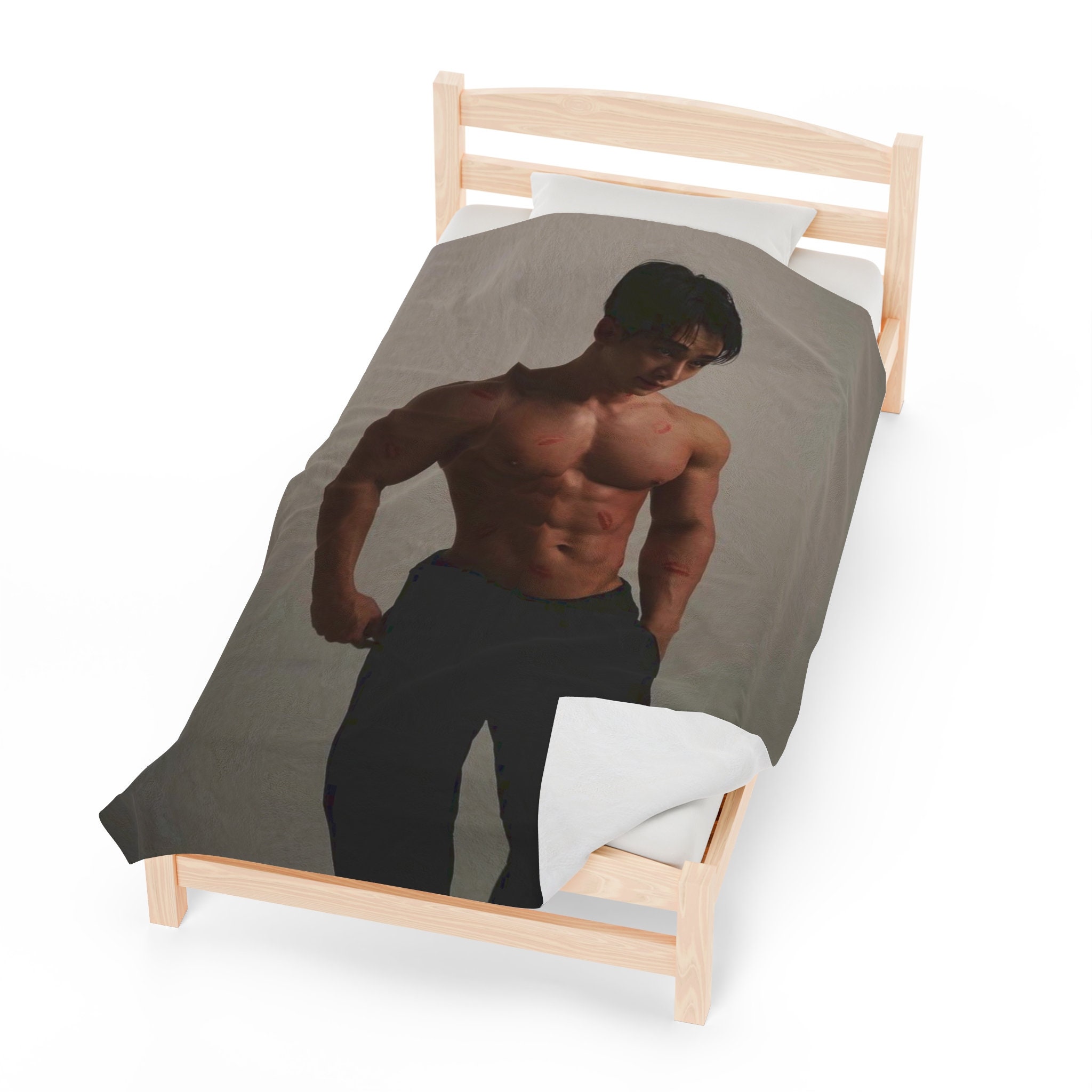 Wonho Plush Blanket Wonho Abs Photo Blanket Custom Gift for - Etsy