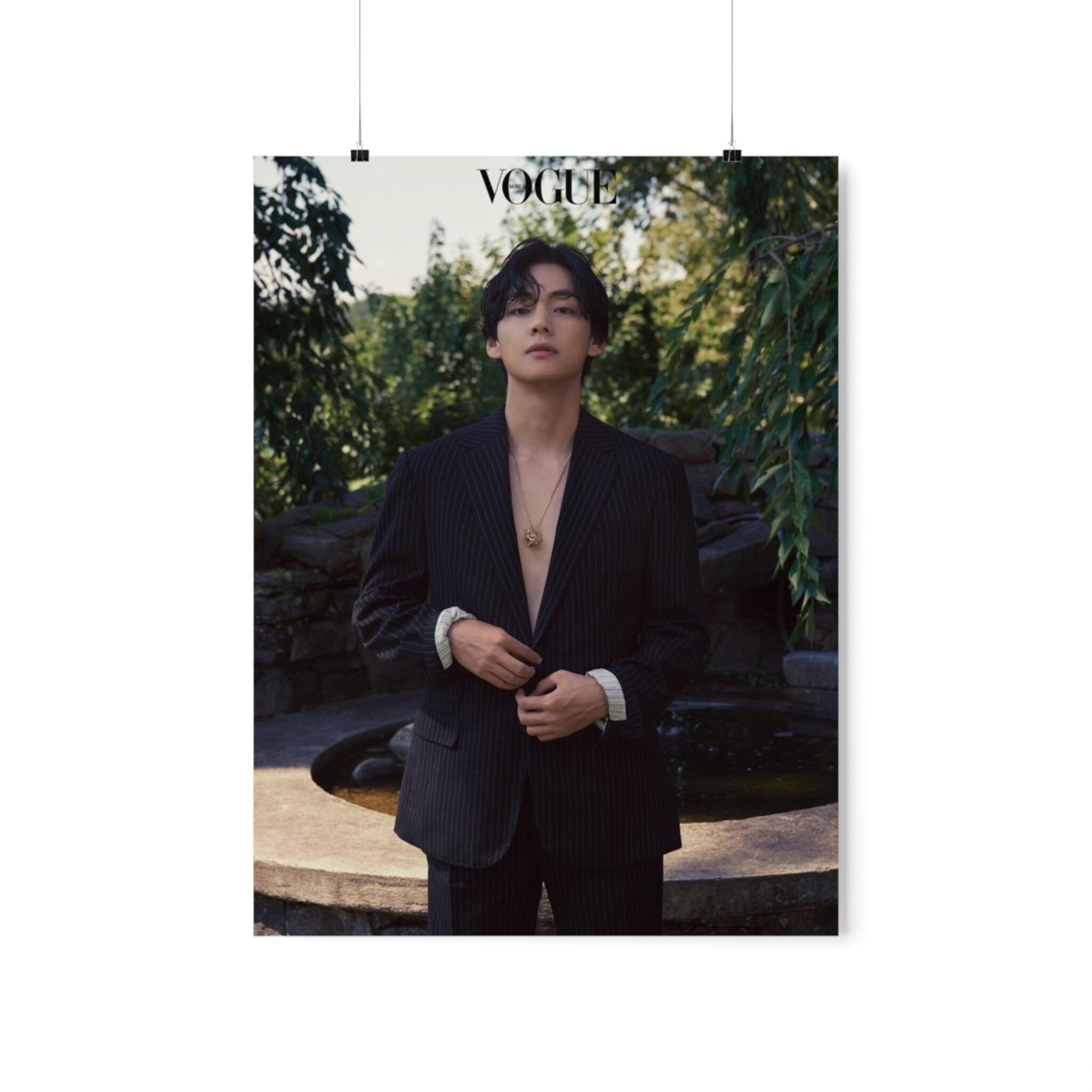 BTS V Vogue Photoshoot Posters Kim Taehyung V Posters Kpop - Etsy