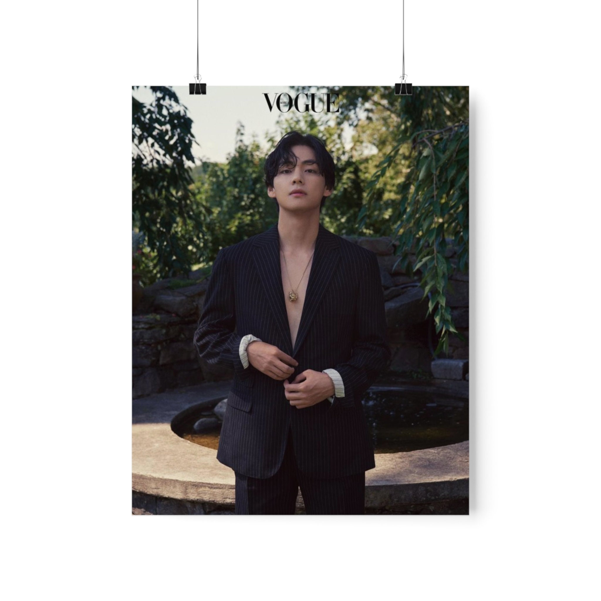 BTS V Vogue Photoshoot Posters Kim Taehyung V Posters Kpop - Etsy