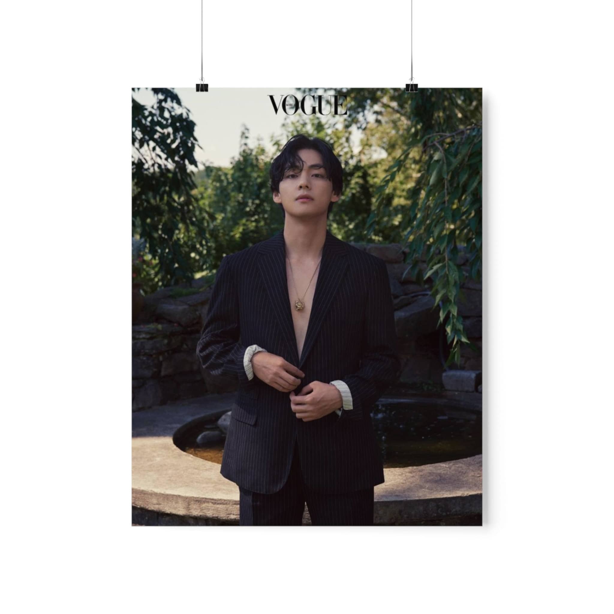 BTS V Vogue Photoshoot Posters Kim Taehyung V Posters Kpop - Etsy