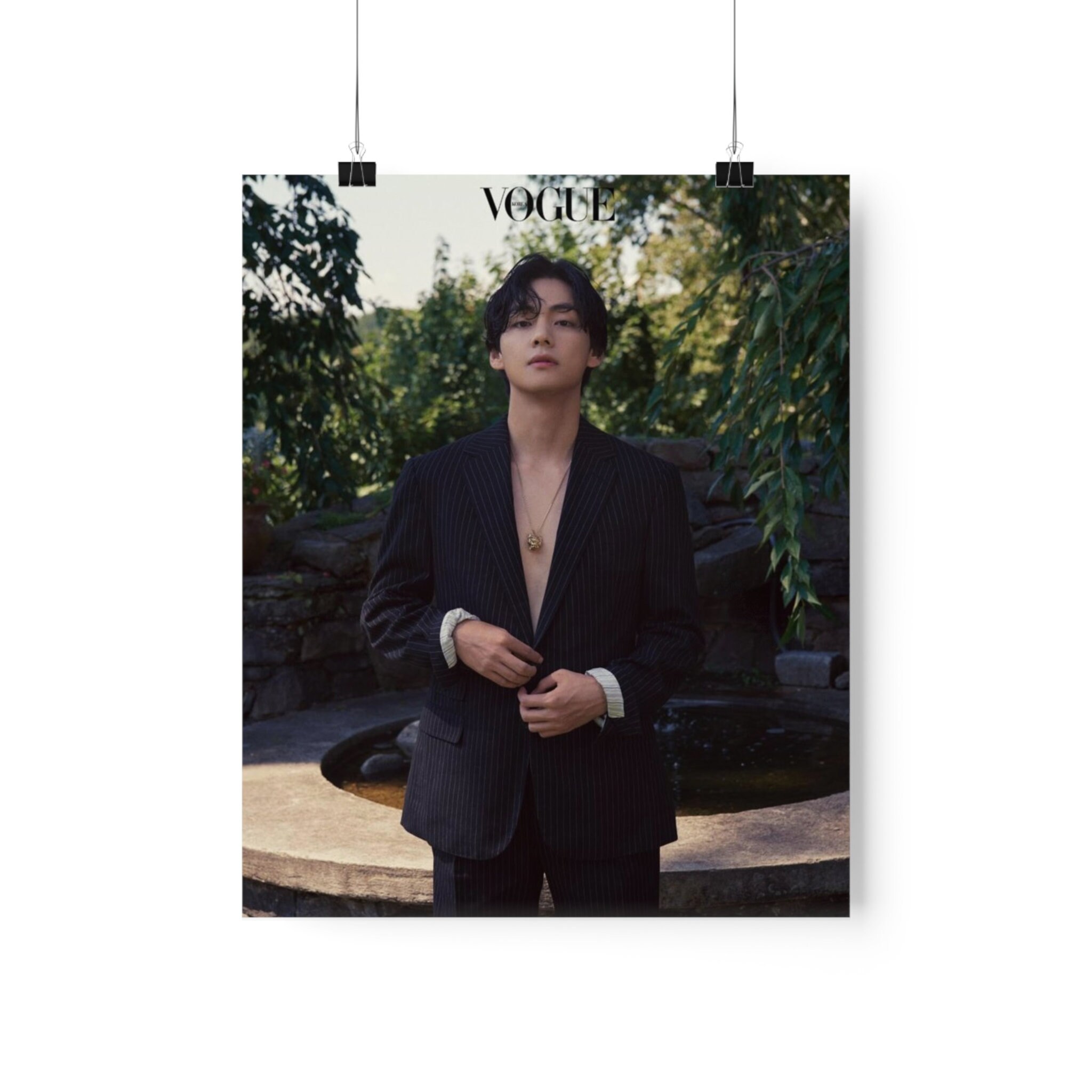 BTS V Vogue Photoshoot Posters Kim Taehyung V Posters Kpop - Etsy