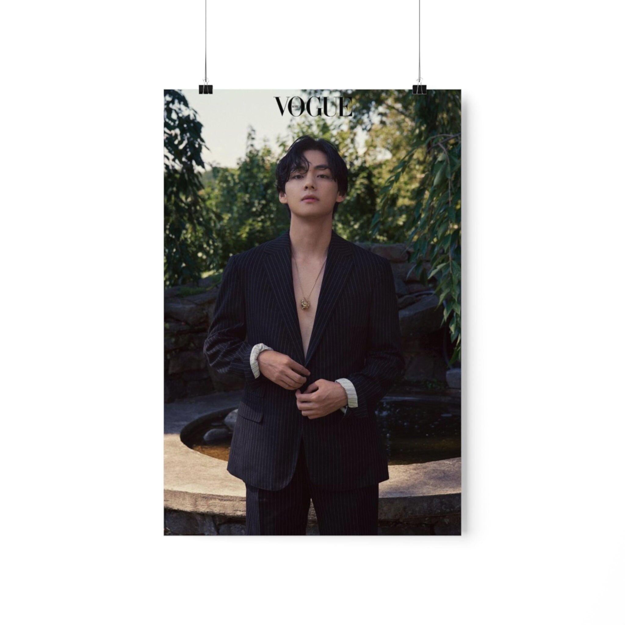 BTS V Vogue Photoshoot Posters Kim Taehyung V Posters Kpop - Etsy